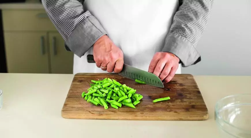 Foto saka persiapan resep: salad kacang buncis, langkah №4