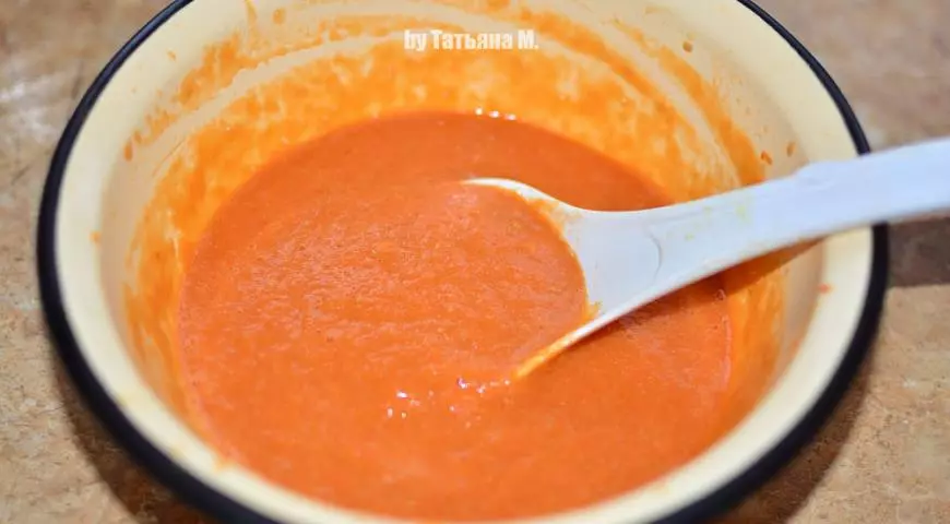 Foto e recetës: supë pure me perime të pjekura me një kallamar, numri i hapit 3