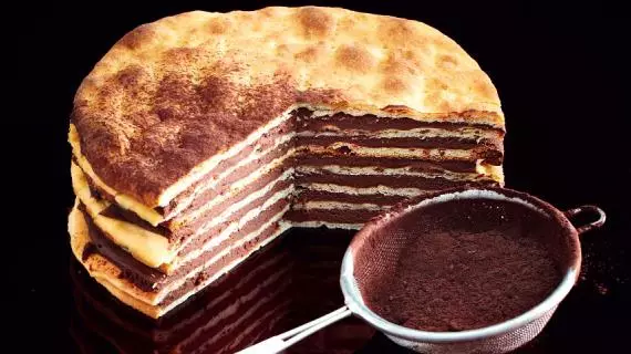 Curd torta s čokolado, recept po korakih s fotografijami