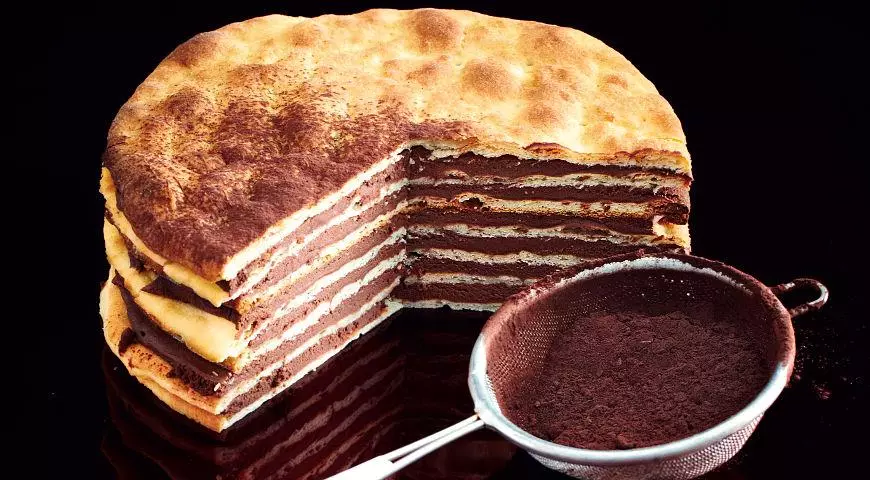 Cattage Cake cake hamwe na shokora