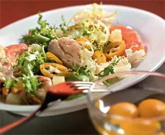 Marinovaný Kumkvati Salad.