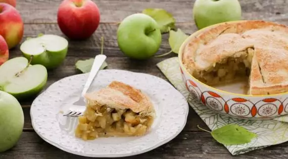 Класически американски ябълков пай, стъпка по стъпка рецепта със снимки