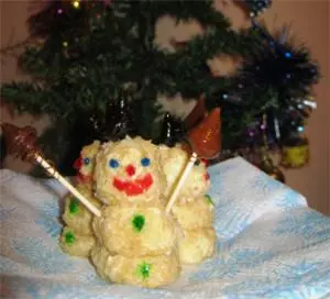 snowmen curd ກັບສູດ caramel, ສູດໂດຍຂັ້ນຕອນທີ່ມີຮູບພາບ