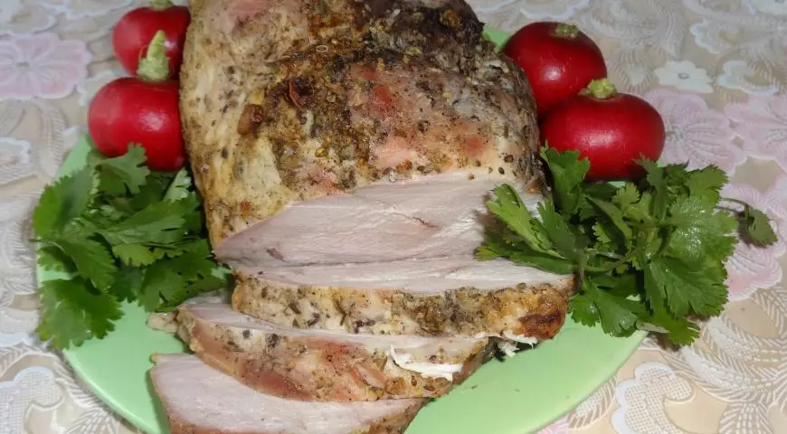 Iresiphi yokupheka ye-stock Pooto: I-Baked Pork Ham, Inombolo Yesinyathelo 5