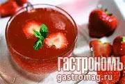 Strawberry punch, step-by-step recipe na may mga larawan