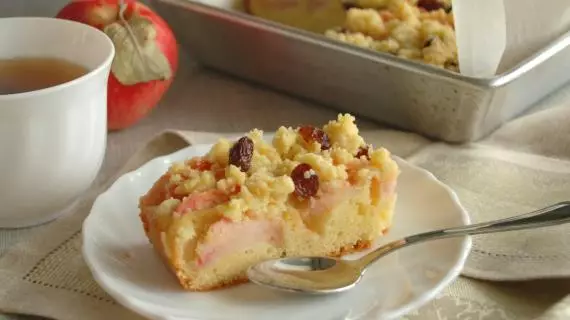 Apple Pie "Prantsuse šikk", samm-sammult retsept fotodega