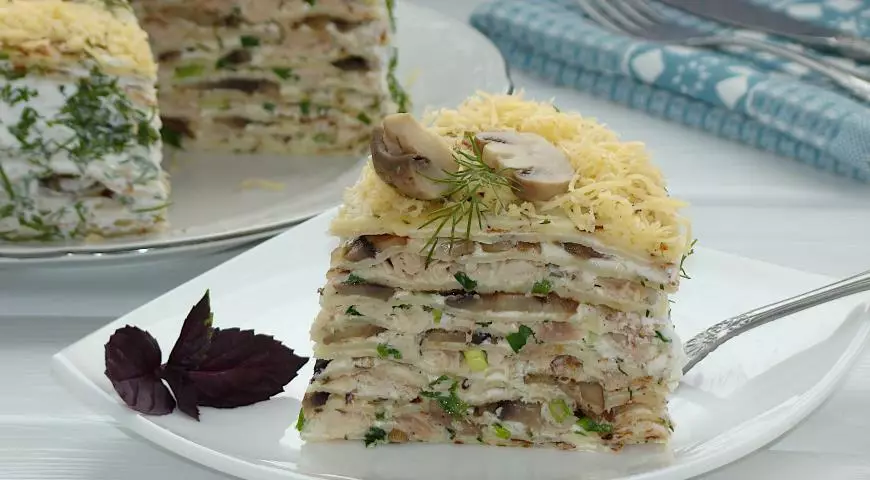 Gâteau avec du poulet 2