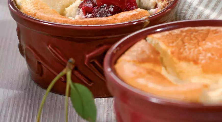 Soufflé met witte chocolade