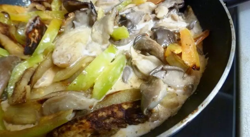 Wêneyê Recipe: Osteries with Eggplants, Di Milk Coconut de, Step Hejmara 6