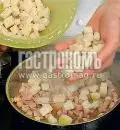 写真料理レシピ：豚肉とエンドウ豆のスープ、ステップNo. 6