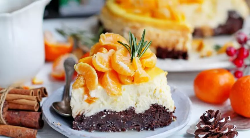 Rețeta cheesecake cu mandarine picante