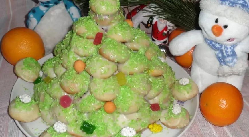 Fotó főzési recept: torta karácsonyfa, 2. lépés