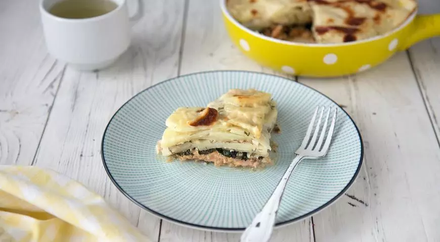 Fësch mat Gromperen - eng Kombinatioun vu Joerhonnert, Schrëtt-By-Bype Rezept mat Fotoen