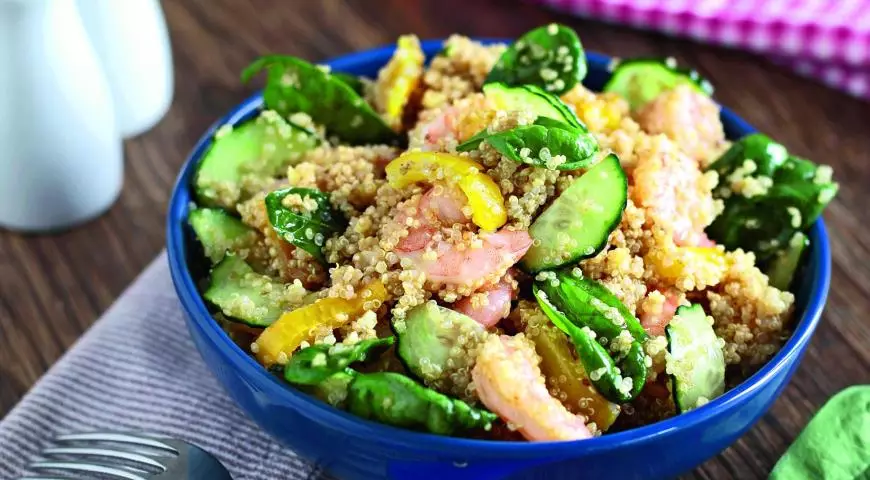 Karidesli sıcak sinema salatası. Fotoğraflarla adım adım reçete, Gastronom.ru üzerinde tarifler için uygun arama