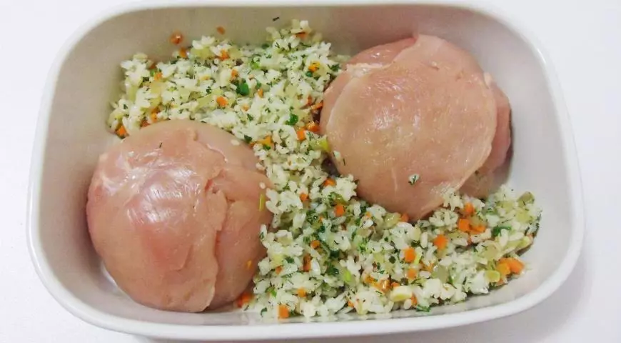 Foto Kachen Rezept: gestoppt Poulet bombing, Schrëtt Nr. 12