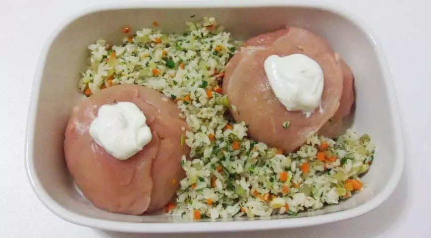 Foto Kachen Rezept: gestoppt Poulet bombing, Schrëtt Nr 13