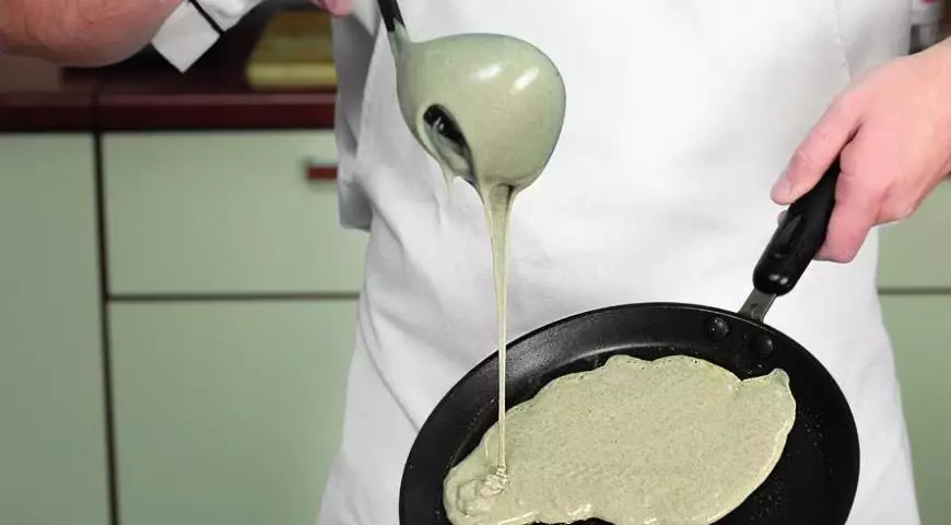 Larawan ng paghahanda ng Recipe: Buckwheat pancake sa lebadura, hakbang na numero 6