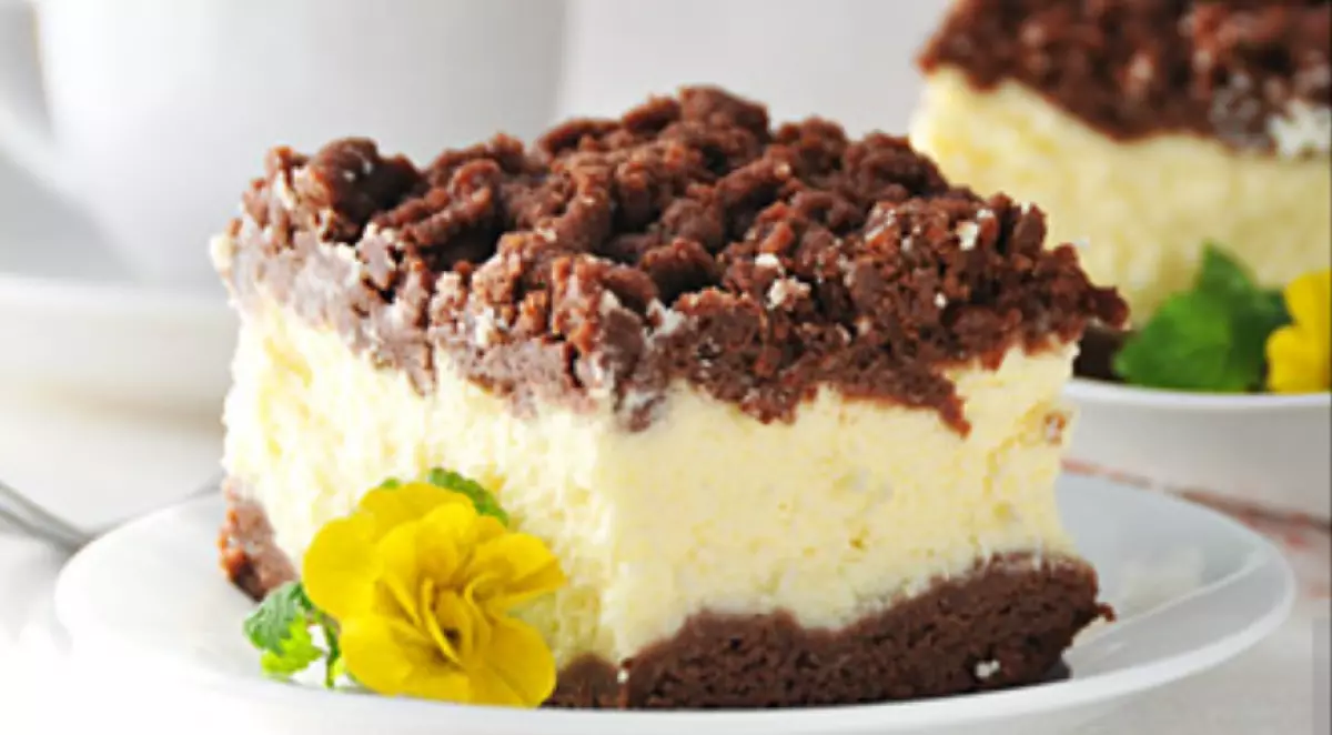עוגת גבינה שוקולד עם פודינג 2