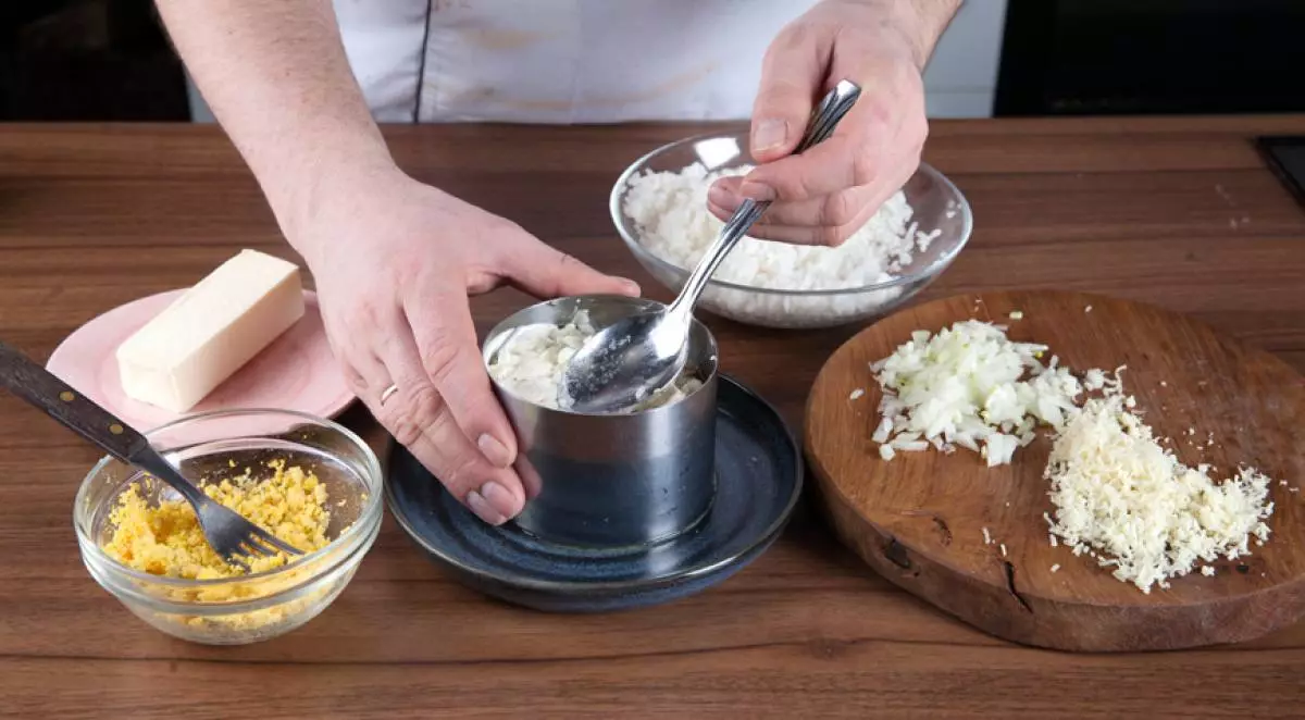 Mimosa Salad bi Rice, SALAD RICE bi fork