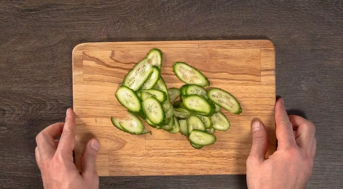 Stock Foto Cooking Recipe: Grillet Lepts i asiatisk stil med svinekjøtt og syltet grønnsaker, trinn №4