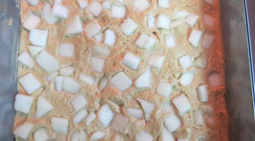 Photo de la préparation d'une recette: fromesecake Pear-Gorgonzola, étape numéro 6