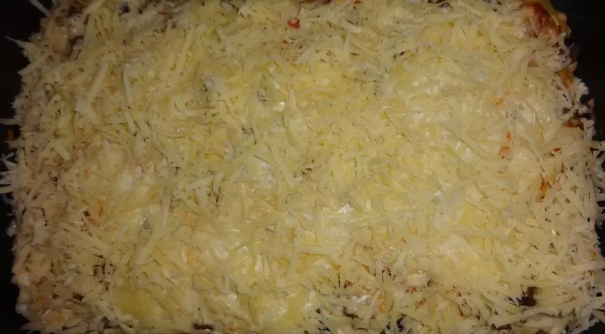 Saham Resep Memasak Foto: Lasagna Sayuran dengan Saus Behamel, Langkah №16