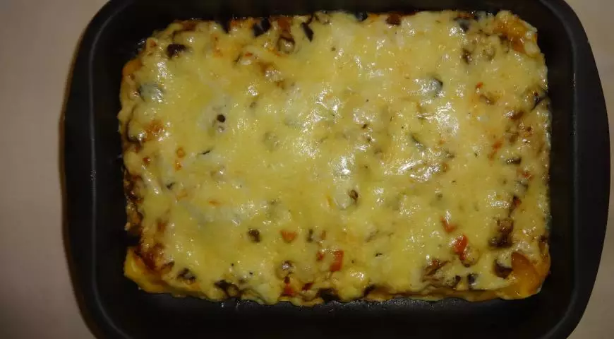 Chinsinsi chophika cha Photo: Masamba Lasagna okhala ndi msuzi wa beachel, nambala 17