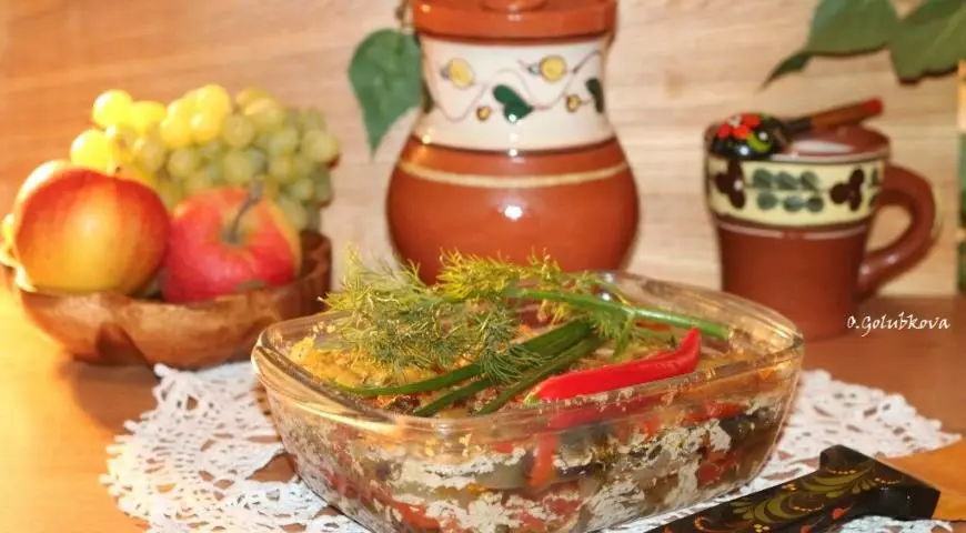 Stock foto Recepta de cuina: verdures al forn a Kefir abocament, pas №13