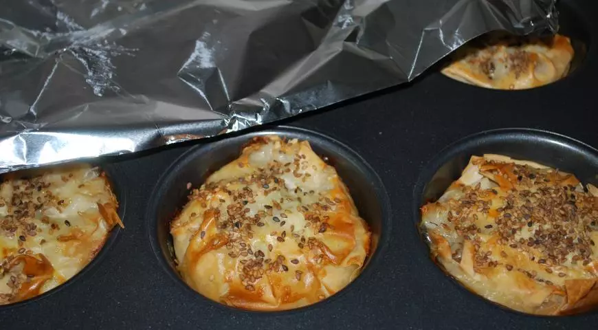Tortini croccanti, afferra i tortini nel forno