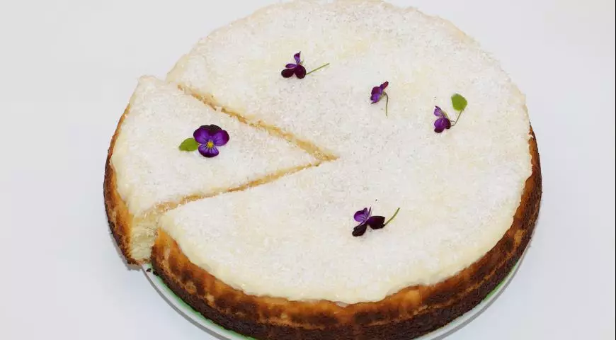 Príprava na kroky Maďarský cheesecake s kokosom