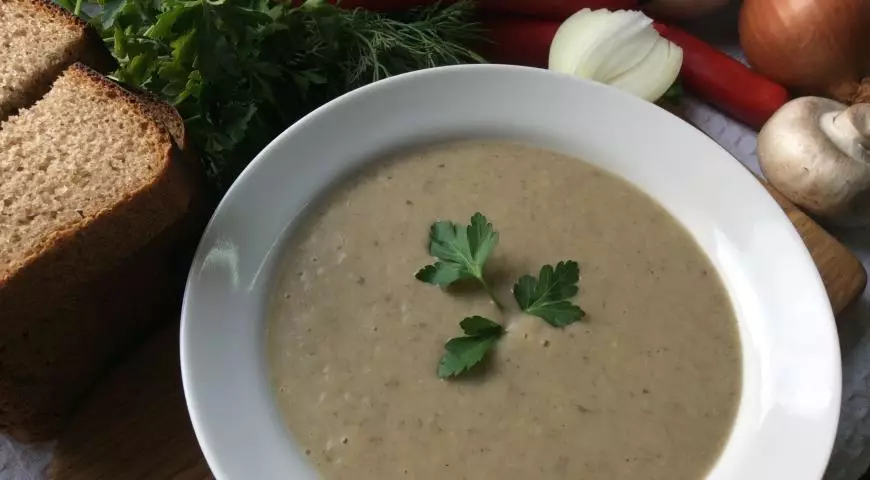 Sopa de crema de bolets preparats (magra)