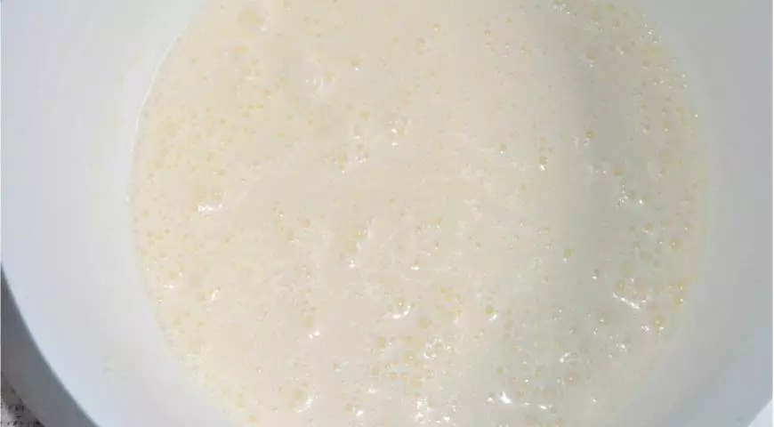 Whip the gelatin mixture with cottage cheese