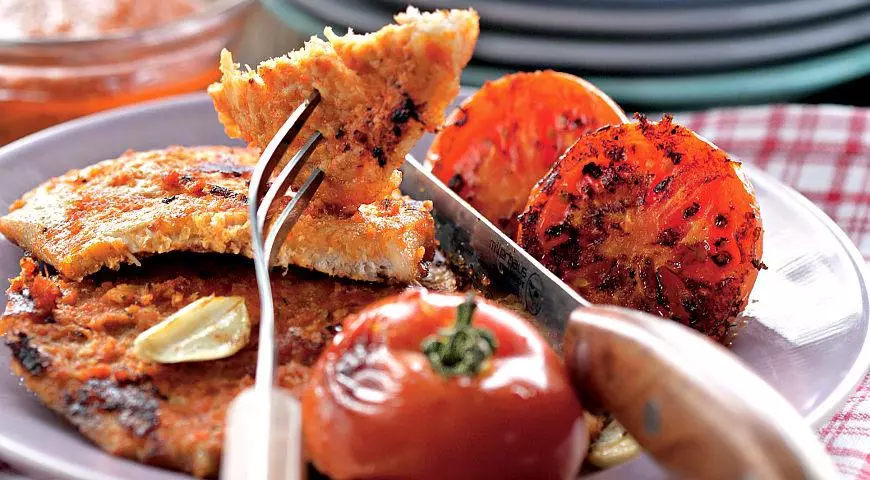 Chops mei grilled tomaten