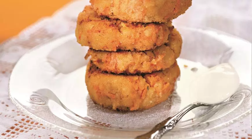 Carrot-apple cutlets