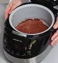 Photo Cooking Resipe: Chocolate Pudding gikan sa semolina ceraal sa usa ka hinay nga cooker, lakang numero 4