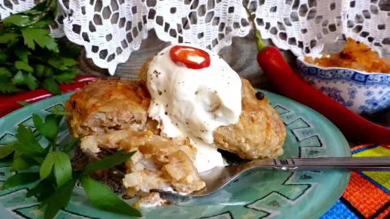 LAZY CABBAGE Rolls Sauerkraut, Step-by-Step Resepti valokuvilla