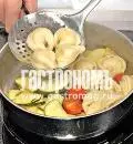 Fotografie varenie recept: tortellini s krevetami a olivami, krok č.