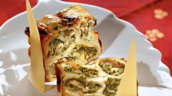 Casserole бо cannelloni, дорухат қадам бо аксҳо