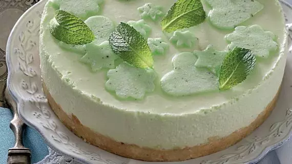 Curd Cheesecake sa zelenim čajem, korak po korak recept sa fotografijama