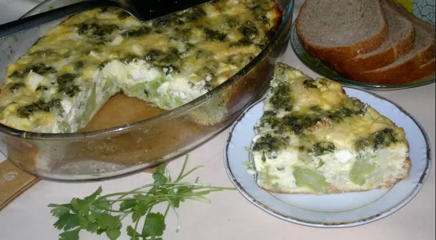 რეცეპტი casserole ბროკოლი და ყვავილოვანი კომბოსტო ყველით