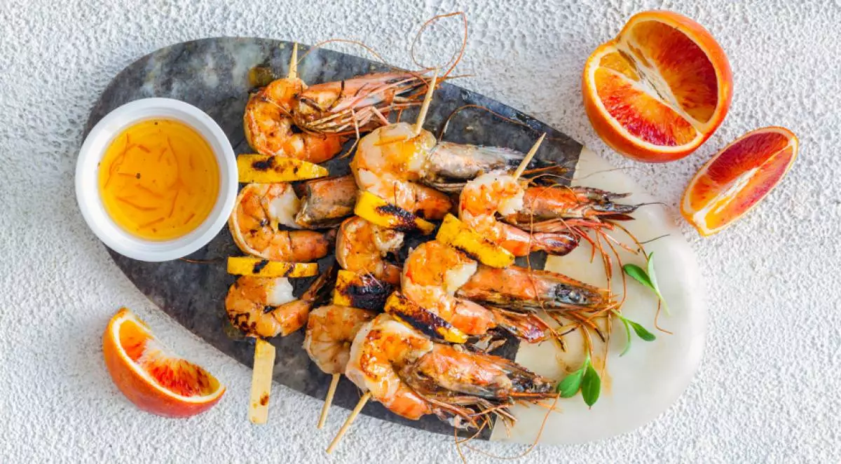 SHRIMP BROOTS WITH Orange Marmalade