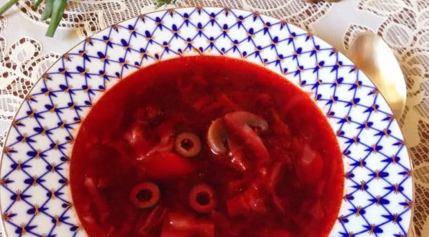 Champiñones borsch