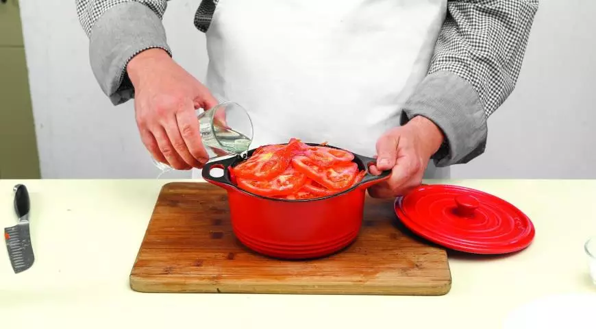 Foto av forberedelsen av oppskriften: Cedenza fra et ceshark med pepper og ingefær, trinn nummer 6
