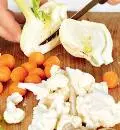 Stock Foto kuhanje recept: školjke s povrćem i gljivama, korak 3