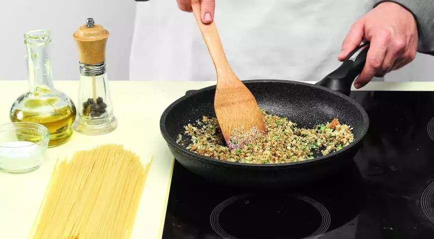 Рецепт фотосы: Спагетти криспи сибрәген белән, 5 нче адым номеры
