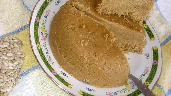 Halva слънчоглед, стъпка по стъпка рецепта със снимки