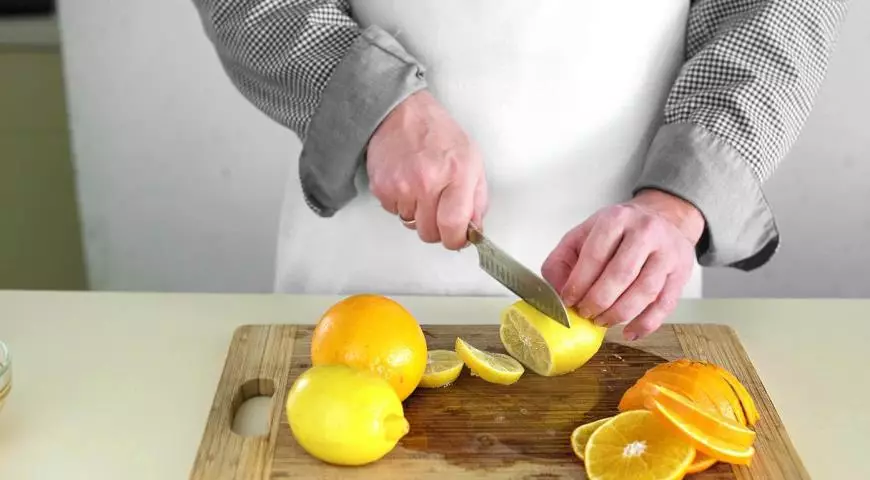 Foto matlagning Recept: honung namngivning med apelsiner och citroner, steg nr 2