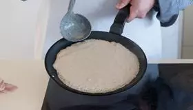 Mufananidzo wekubika wekubheka: Breton pancake naHam neZai, nhanho Nha. 2