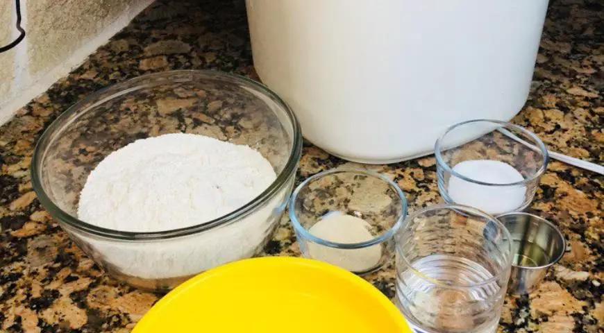 Prepare ingredients for bread