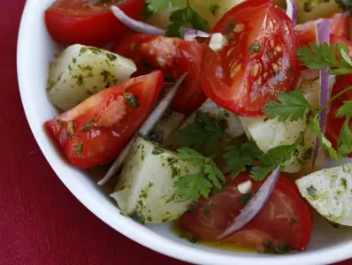 Aardappelsalade - Leer koken met Natasha Skvortsova